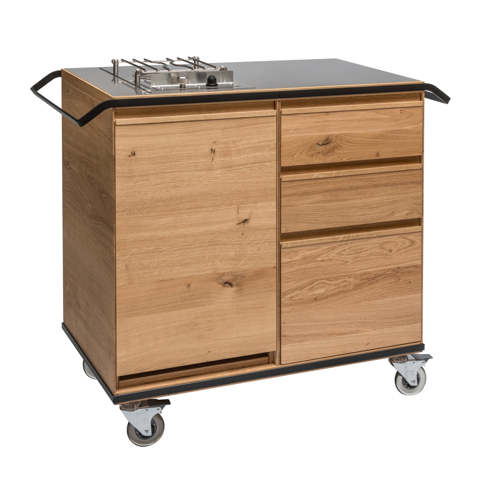 ESPOO FLAMBE TROLLEY + DRAWERS | Ze Pé