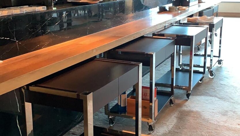 Service trolleys & buffet items 100% Italian | Ze Pé